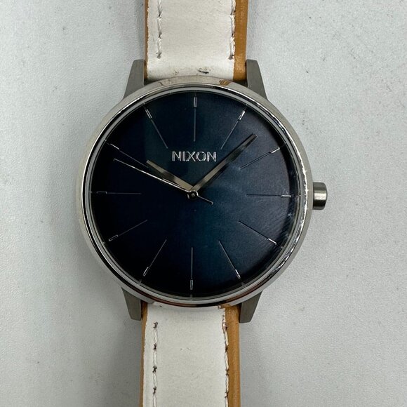 Nixon | Accessories | Nixon Kensington Watch Women Silver Tone Blue ...